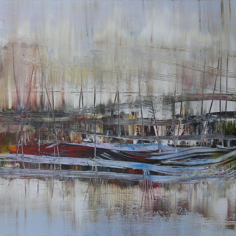 Loretta Kaltenhauser - Dockside, Painting, Acrylic on Canvas For Sale ...