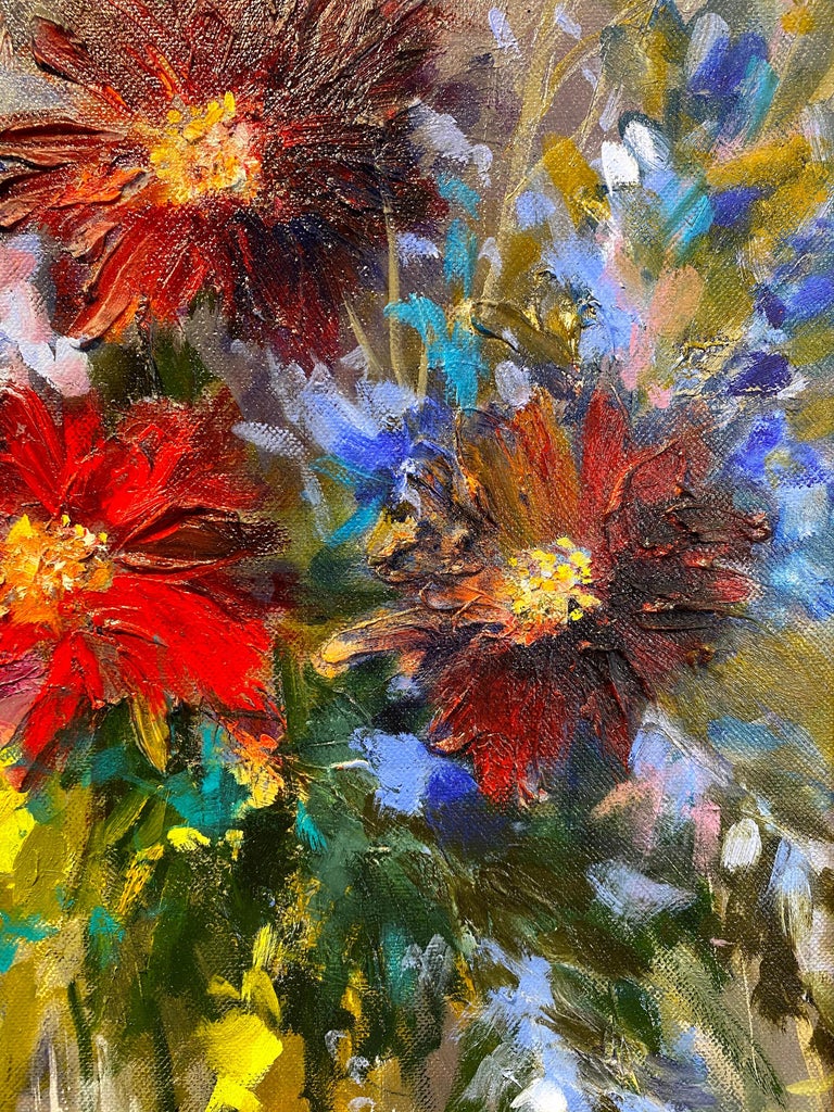 Lori Eubanks - Lori Eubanks "Inside Out" Floral Bouquet Still Life Oil Painting on Canvas, 2018 ...