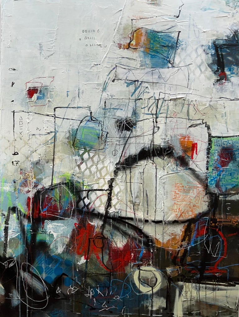 Lori Mirabelli – Concrete Jungle – Stadt abstrakter expressionistischer ...
