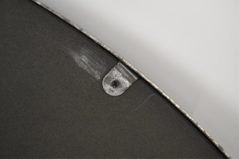 Lorin Marsh Mid-Century Modern Minimalist Steel Distressed Round Mirror ...