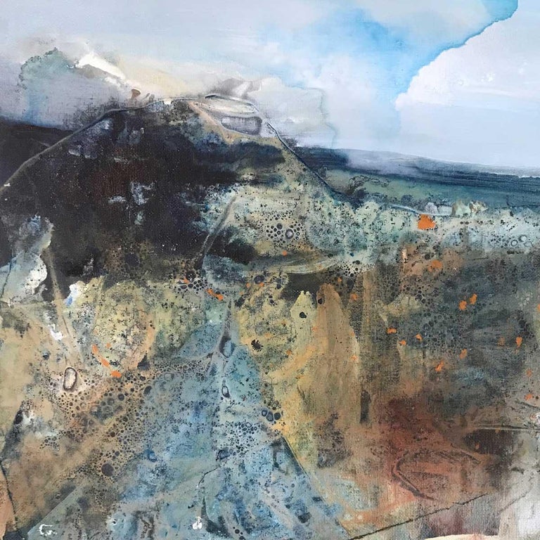 Lorna Kirin - After the Rain - Acrylic, Painting, Canvas, Blue ...