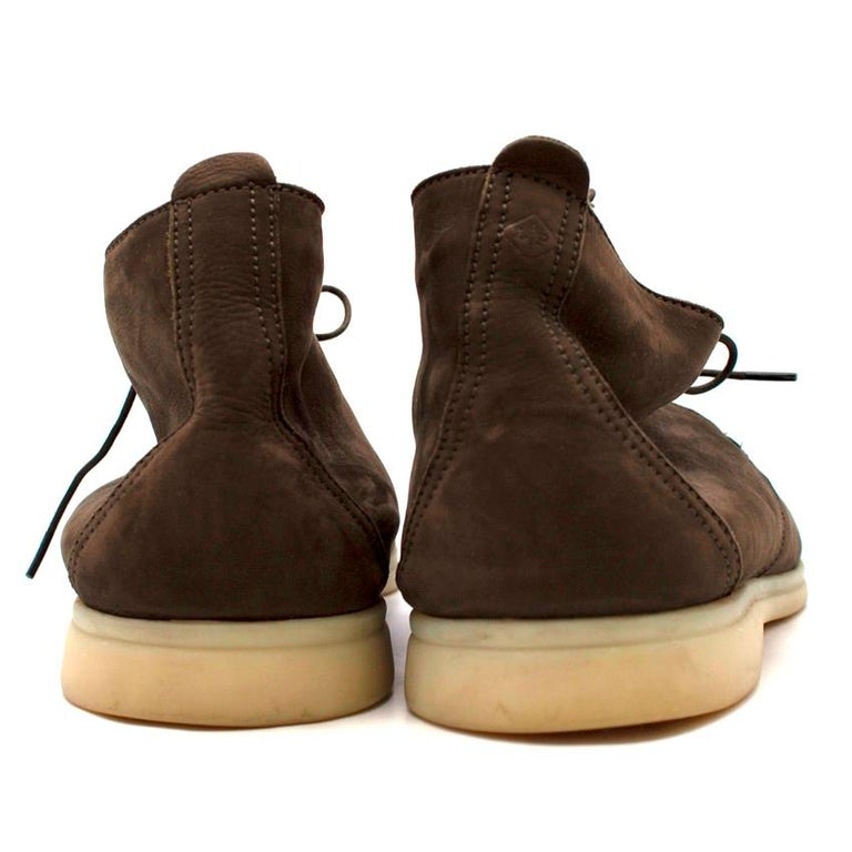 Loro Piana Deep Brown Softie Walk Loafers 43.5 at 1stDibs
