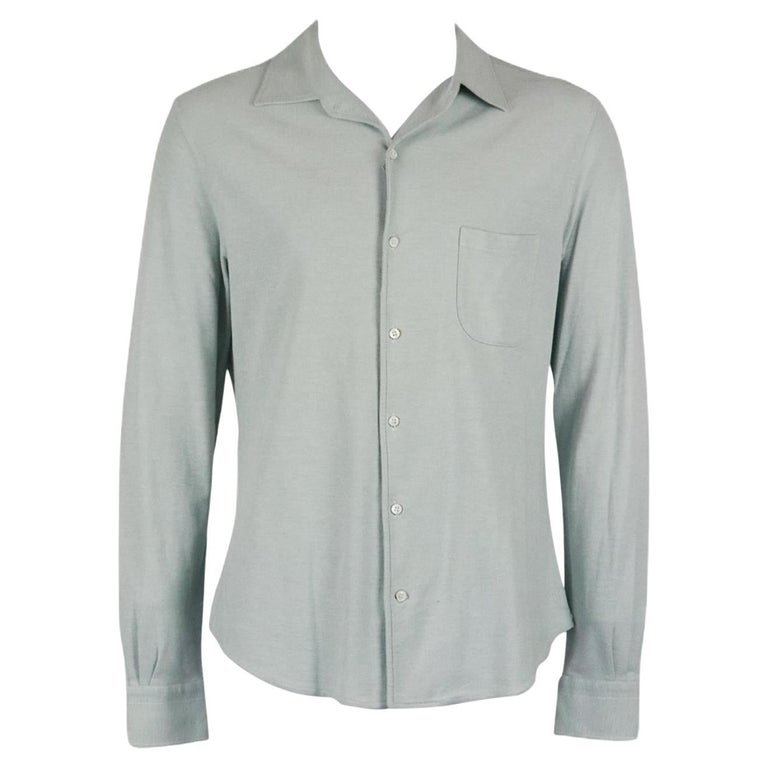 Loro Piana Men's Cotton Blend Shirt Large For Sale at 1stDibs