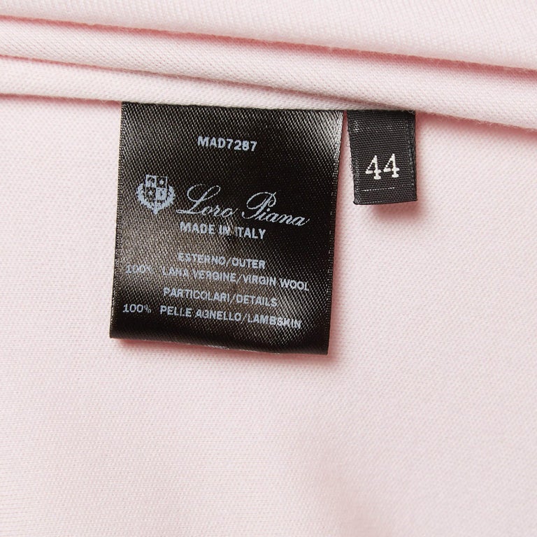 Loro Piana Pink Wool The Gift Of Kings Braidon Jacket M For Sale at 1stDibs