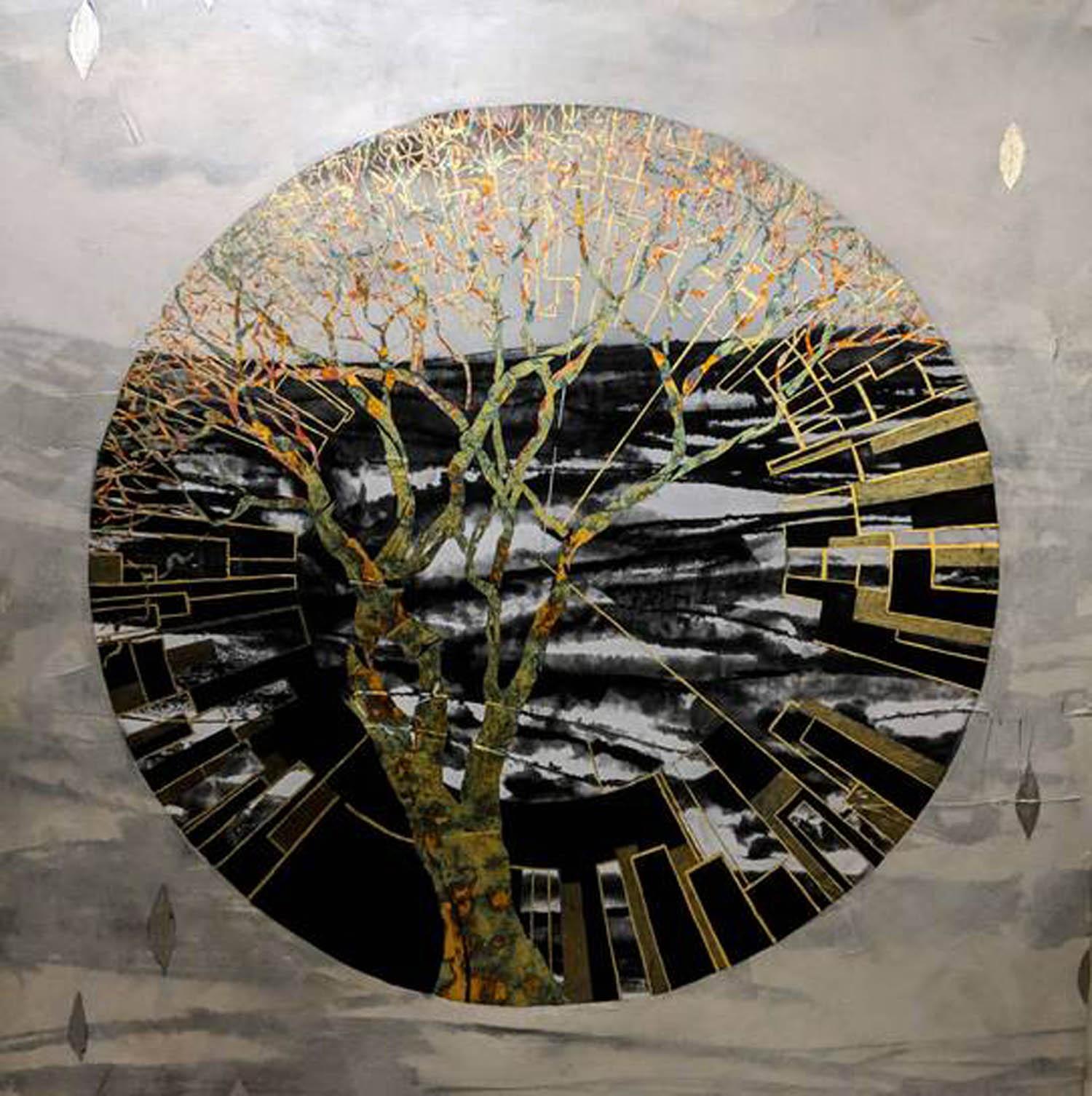 Lorraine Thorne – „Der goldene Baum von Lorraine Thorne, Original ... Lorraine Thorne – „Der goldene Baum von Lorraine Thorne, Original ...