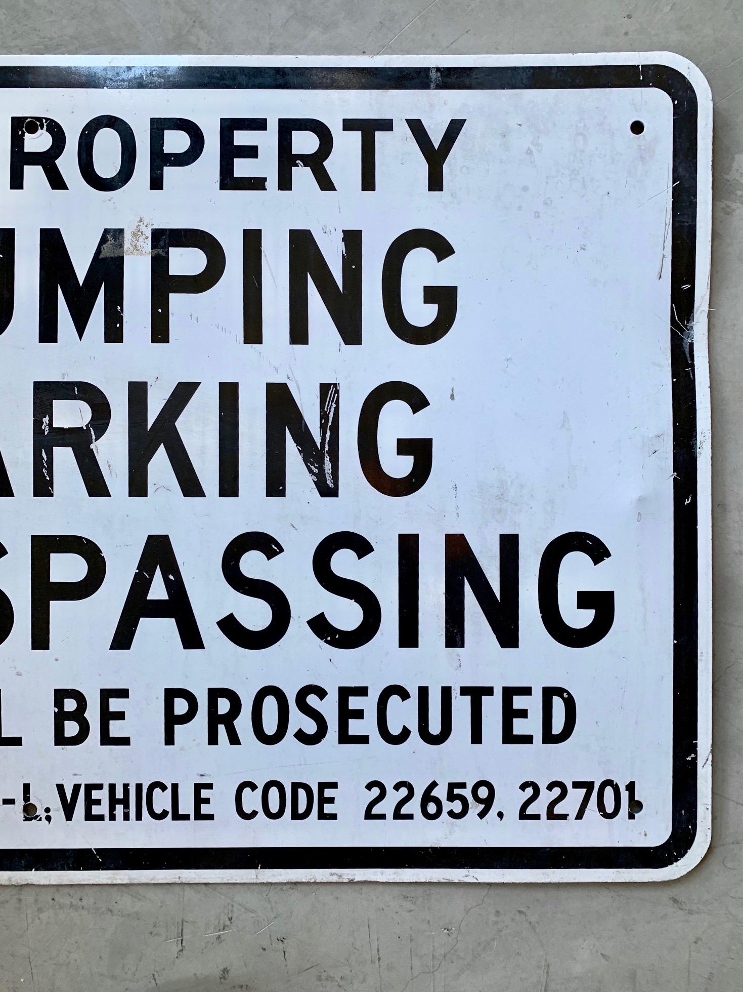 Los Angeles "State Property" Sign, 1984 For Sale at 1stDibs