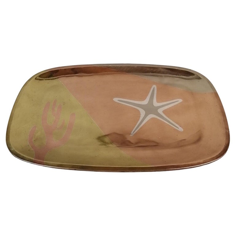 Los Castillo Mexican MCM "Metales Casados" Tray at 1stDibs