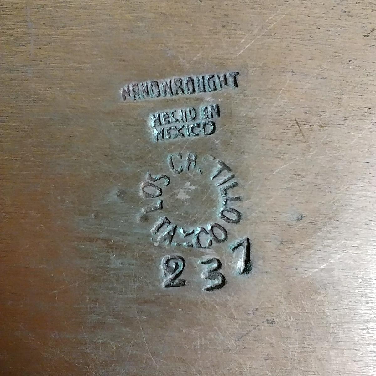 Los Castillo Taxco Metales Casados Tray With Bird Decoration at 1stDibs