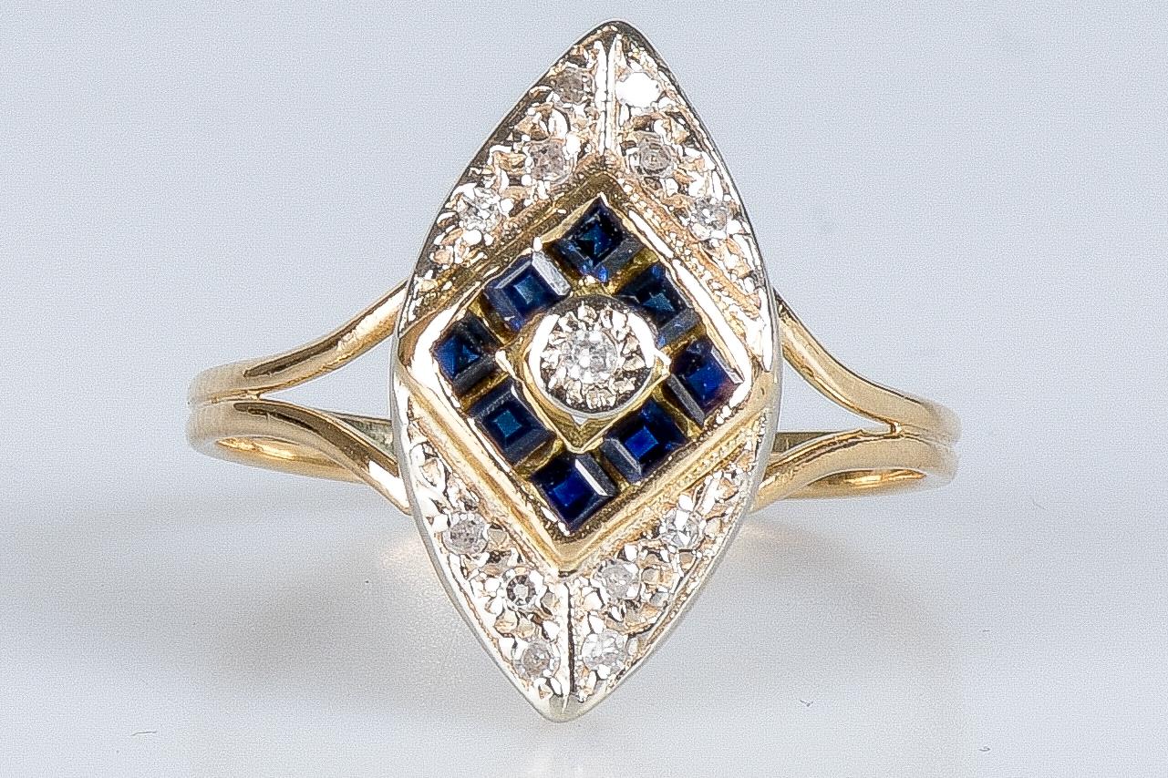 Losange ring in 18-carat For Sale at 1stDibs