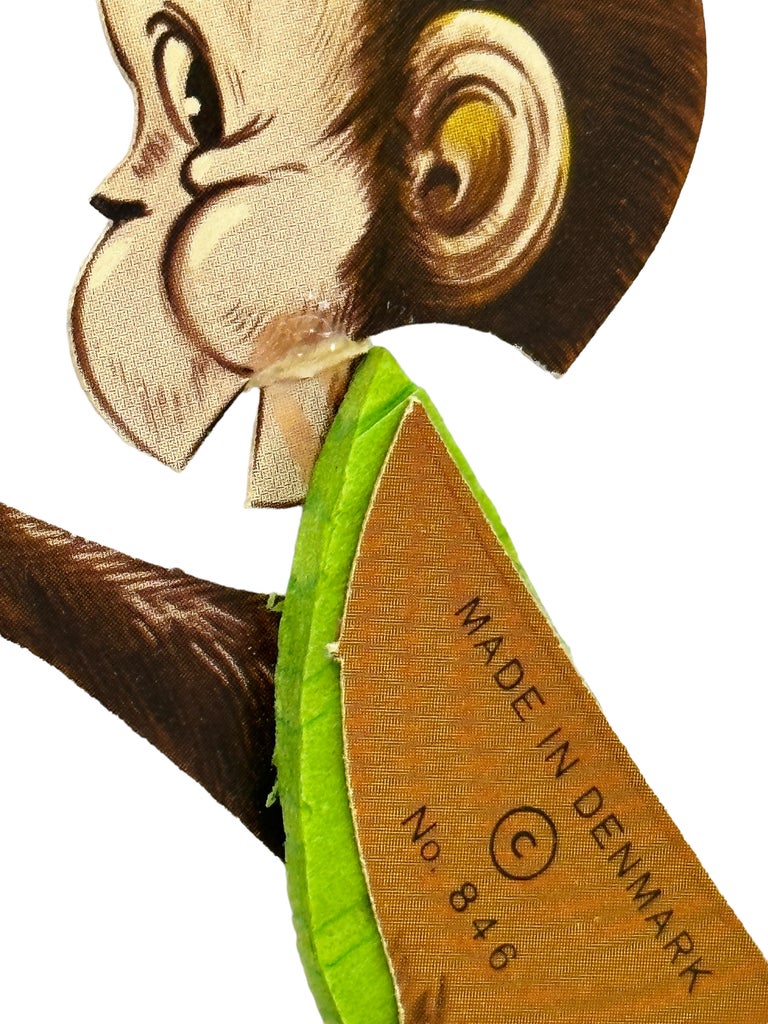 Lot 6 Vintage Ape Monkey Bojesen Style Paper Cardboard Hanging Mobile ...
