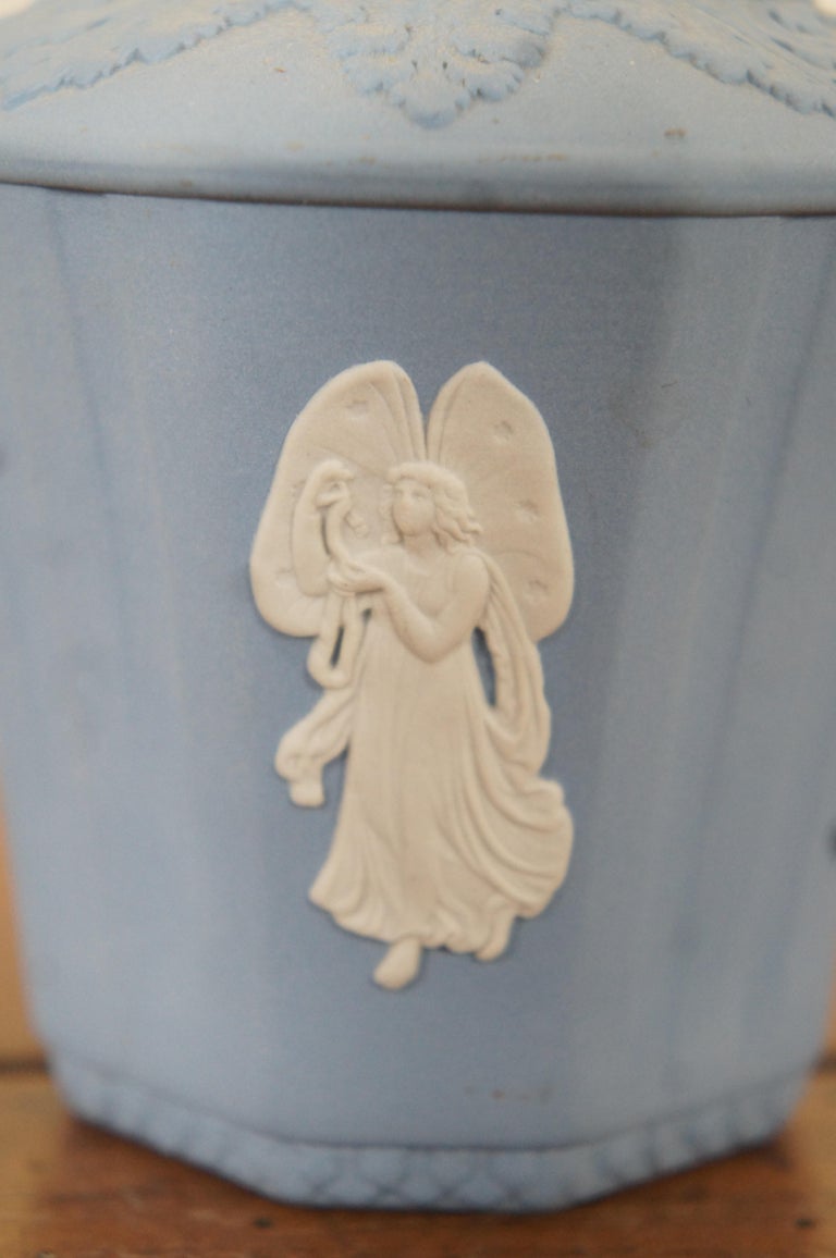Lot of 13 Wedgwood Jasperware Lavender Blue Trinket Box Dish Lighter ...