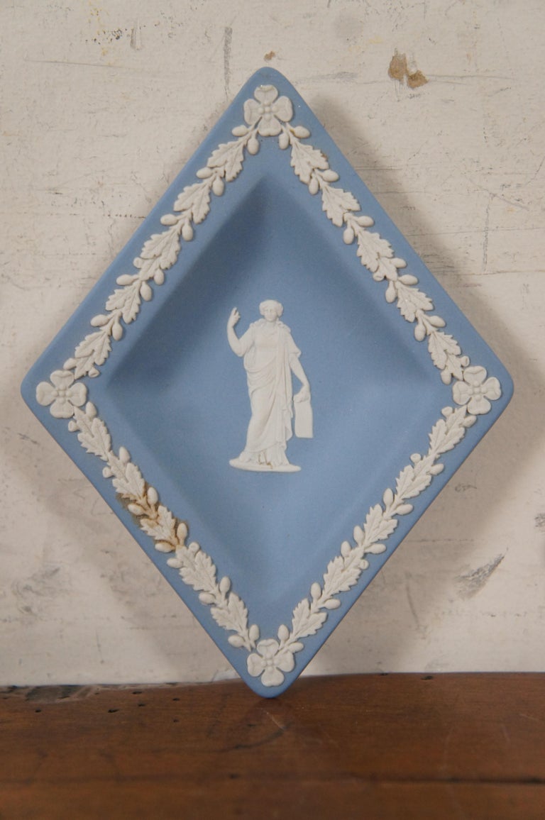 Lot of 13 Wedgwood Jasperware Lavender Blue Trinket Box Dish Lighter ...