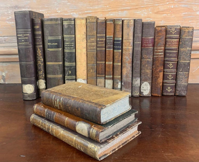 Lot of 18 Old Books from the 19th Century France at 1stDibs