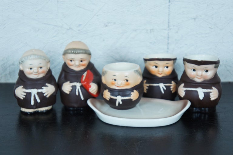 Lot of 22 Mid-Century Goebel Hummel Friar Tuck Monks Tableware West ...