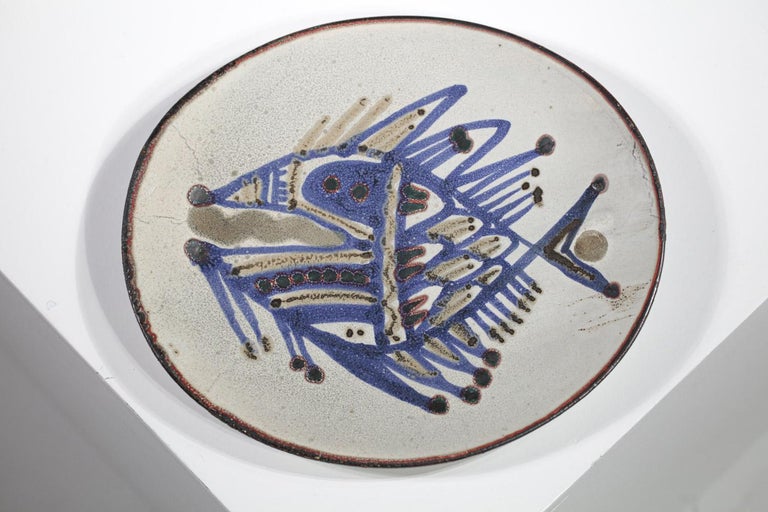 Lot of 5 Ceramic Plates Jean Derval Portal Workshop Vallauris 60s For ...