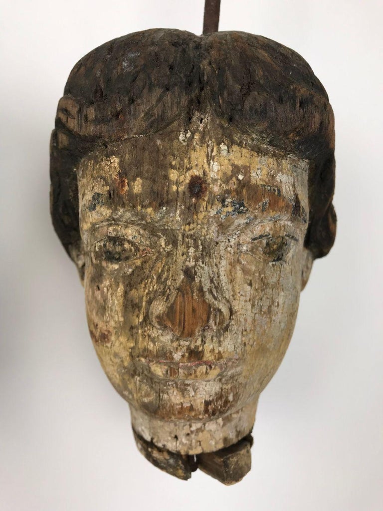 Lot of 7 Hand Painted Hand Carved 18th Century French Marionette Wooden ...