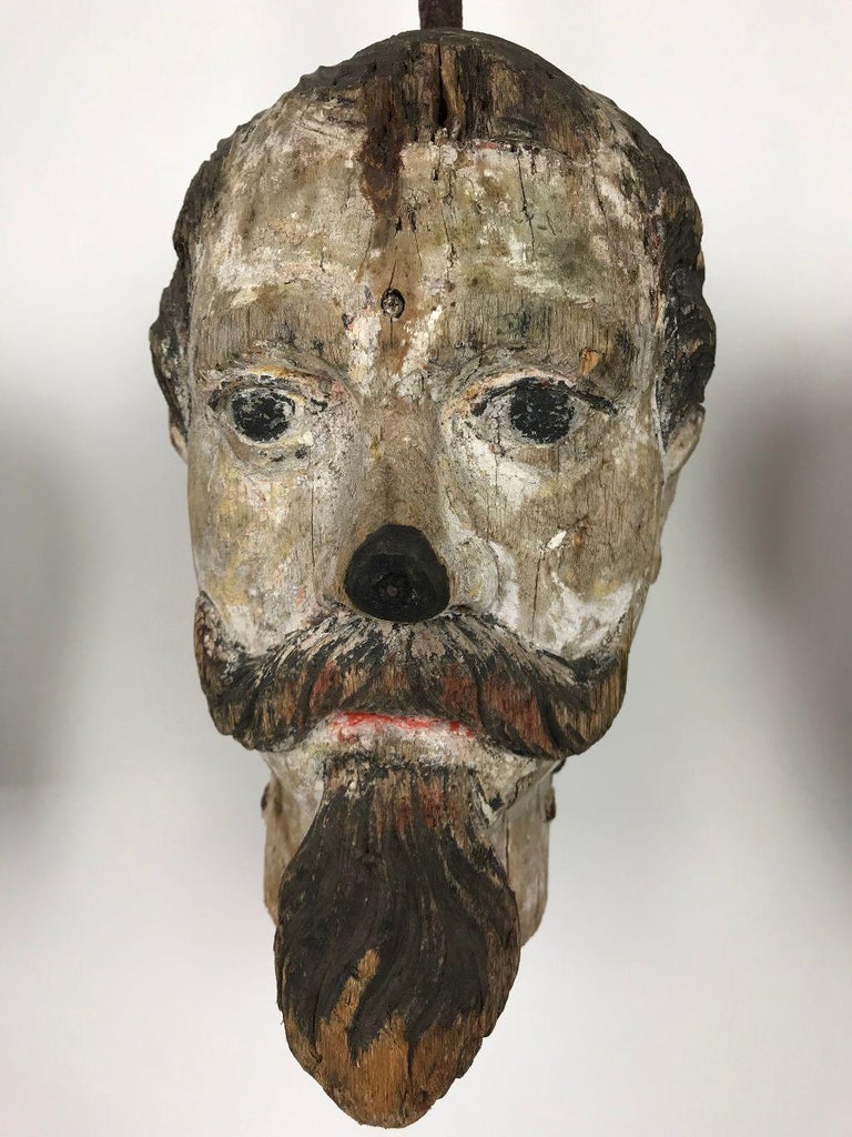 Lot of 7 Hand Painted Hand Carved 18th Century French Marionette Wooden ...