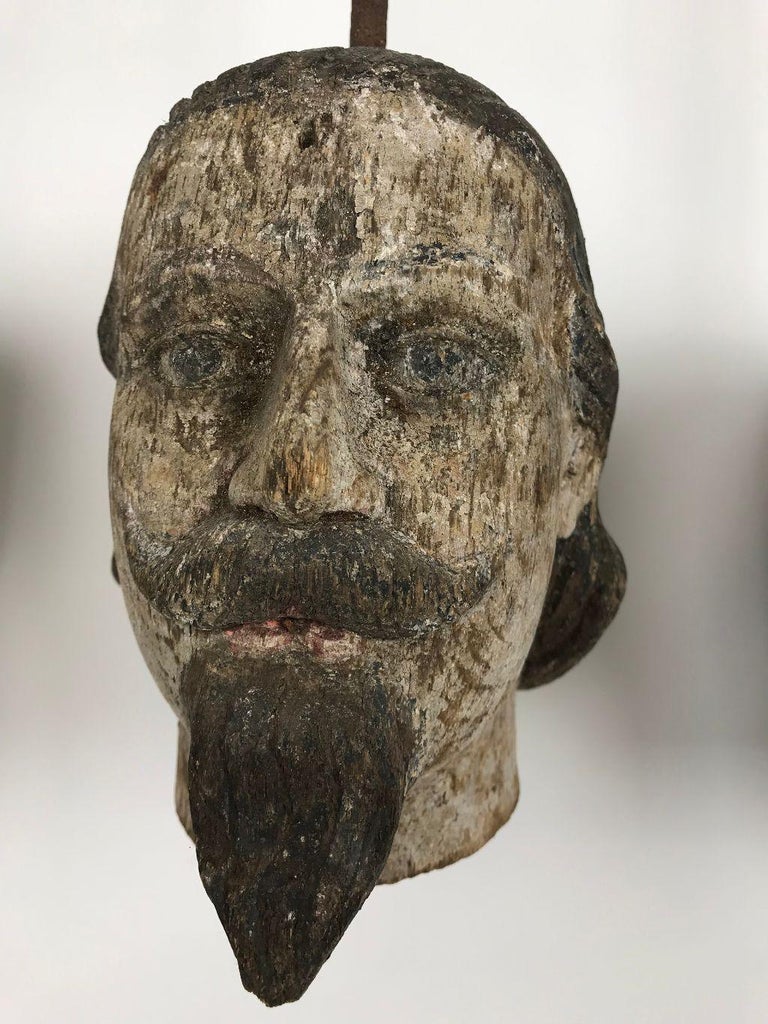 Lot of 7 Hand Painted Hand Carved 18th Century French Marionette Wooden ...