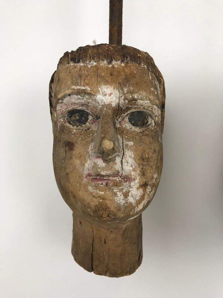 Lot of 7 Hand Painted Hand Carved 18th Century French Marionette Wooden ...