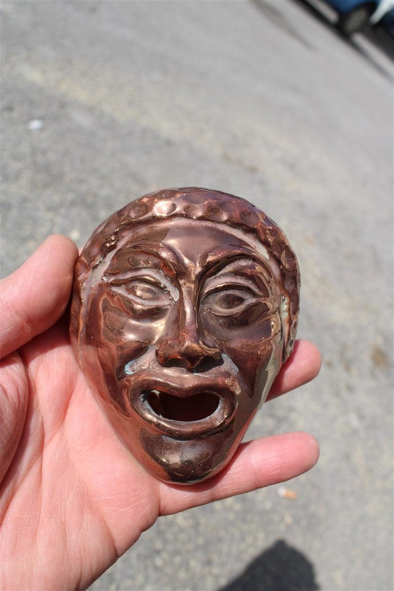 Lot of Ceramic Masks with Luster Glaze 1960s Italian Design For Sale at ...