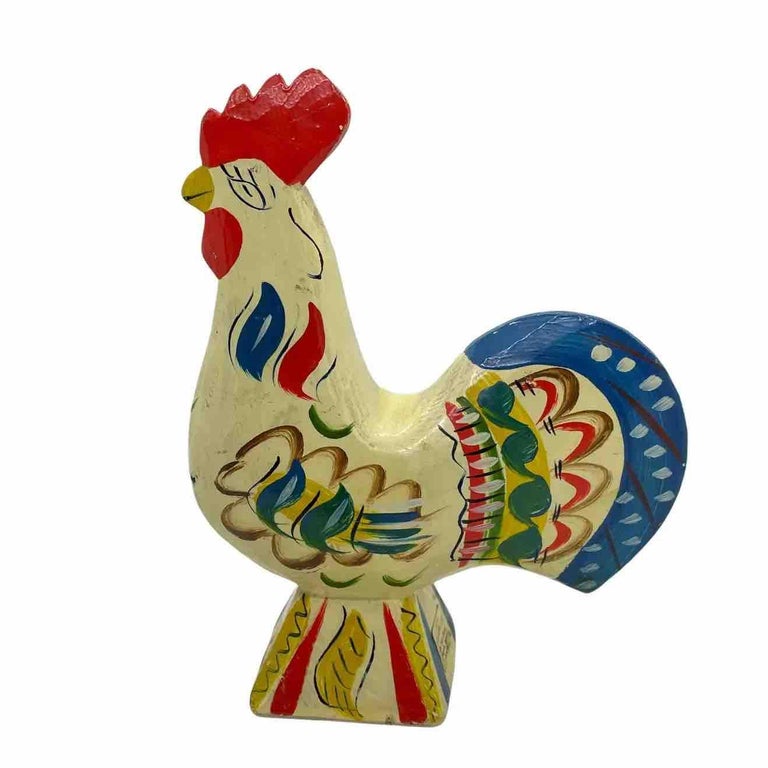 Lot of Five Vintage Swedish Dala Rooster Chicken by Nils Olsson, Sweden ...