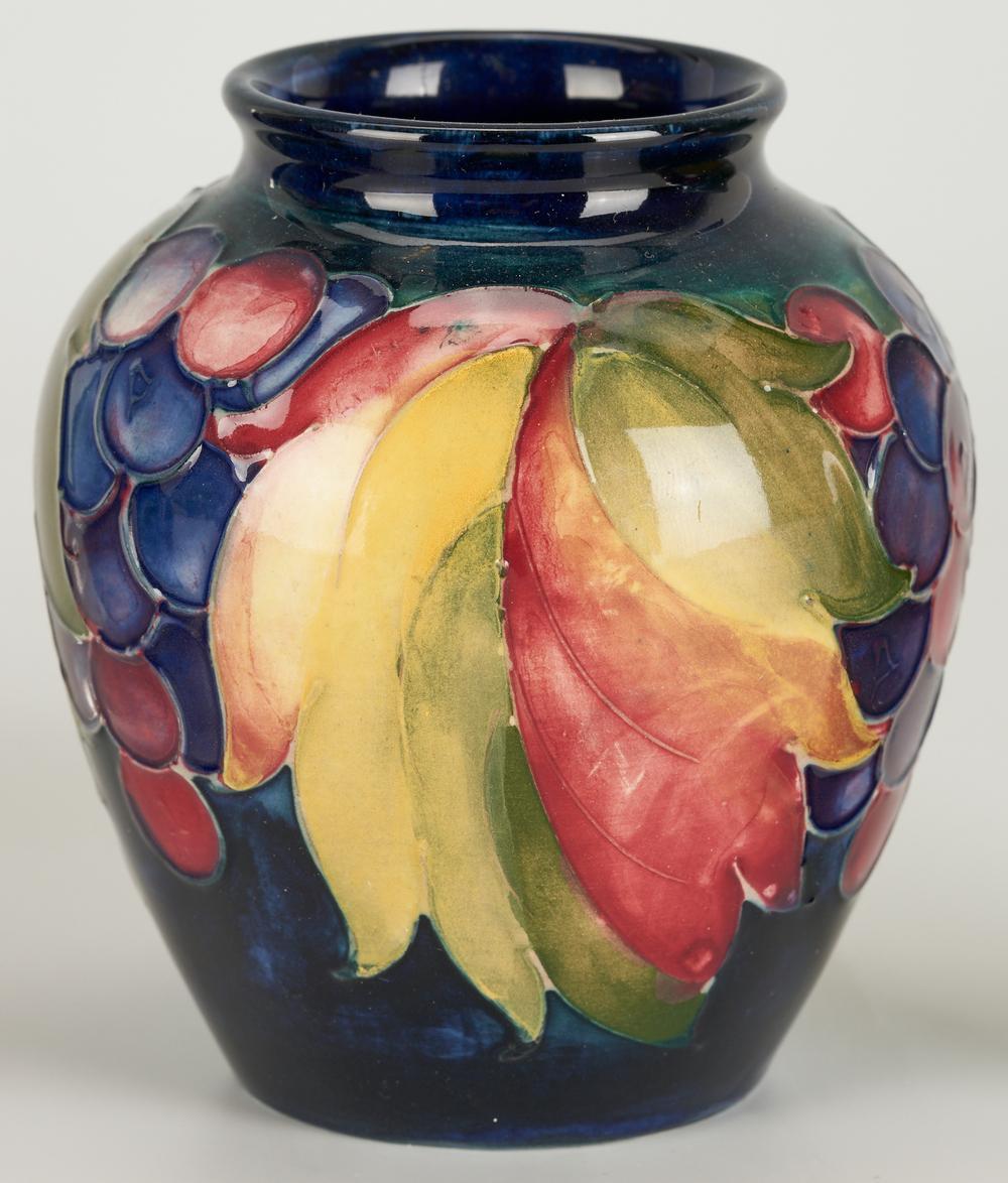 Lot of SEVEN Moorcroft Pottery. Leaf and Berry and Hibiscus patterns ...