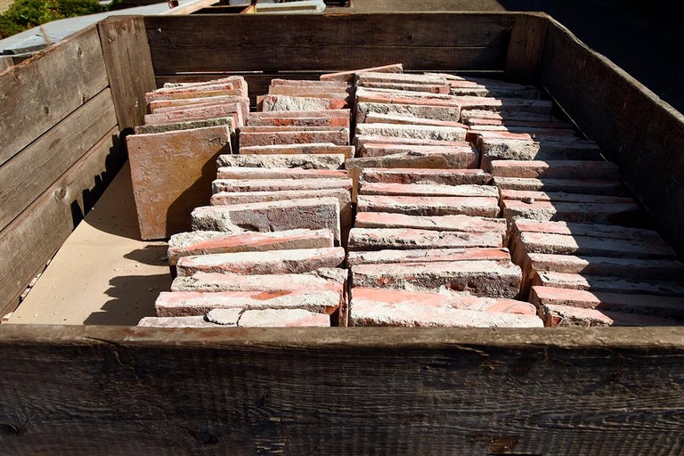 Lot of Yellow Antique Glazed Dutch Terracotta Tiles, Late 18th Century ...