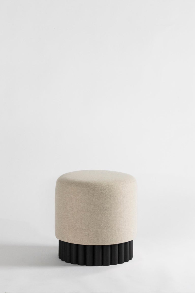 LOTO Pouf in Woolen Fabric by Peca For Sale at 1stDibs