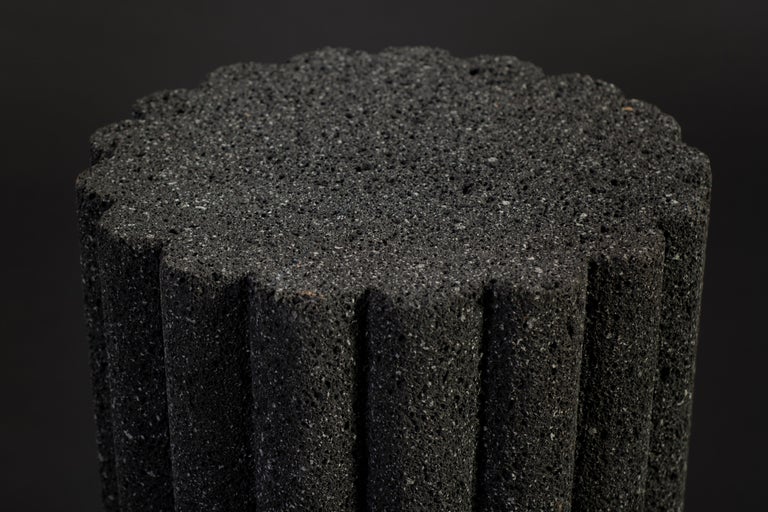 Loto Roca Side Short Table, Volcanic Rock at 1stDibs | volcanic table