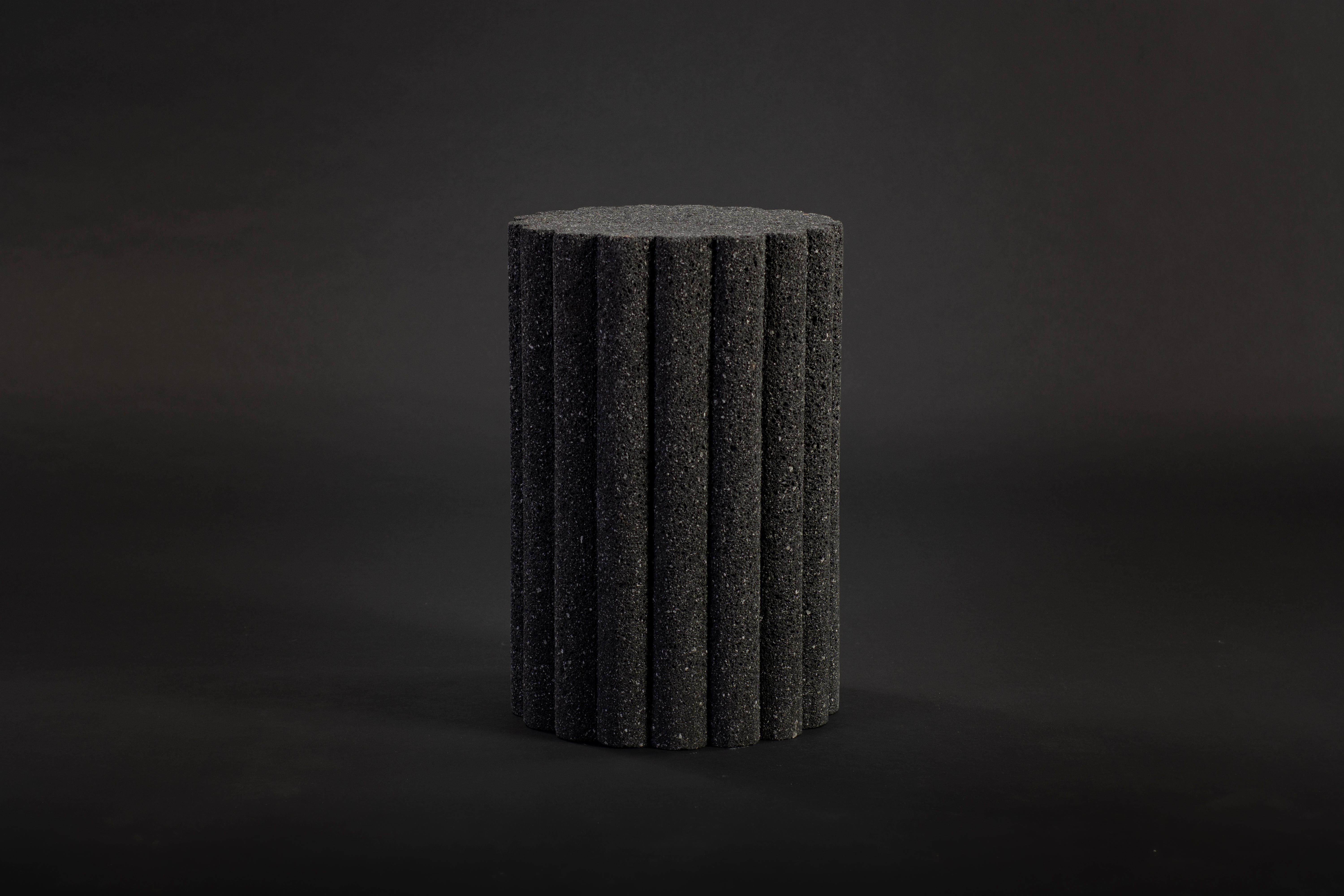 Loto Roca Side Tables, Set of 2, Volcanic Stone For Sale at 1stDibs
