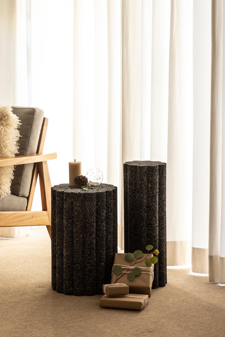 Loto Roca Side Tall Table, Volcanic Stone For Sale at 1stDibs | tribu ...