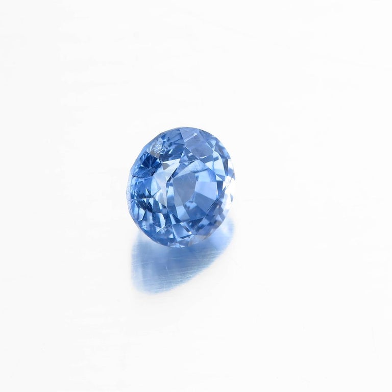 Lotus Certified 1.00 Carat Sapphire Pastel Blue For Sale at 1stDibs
