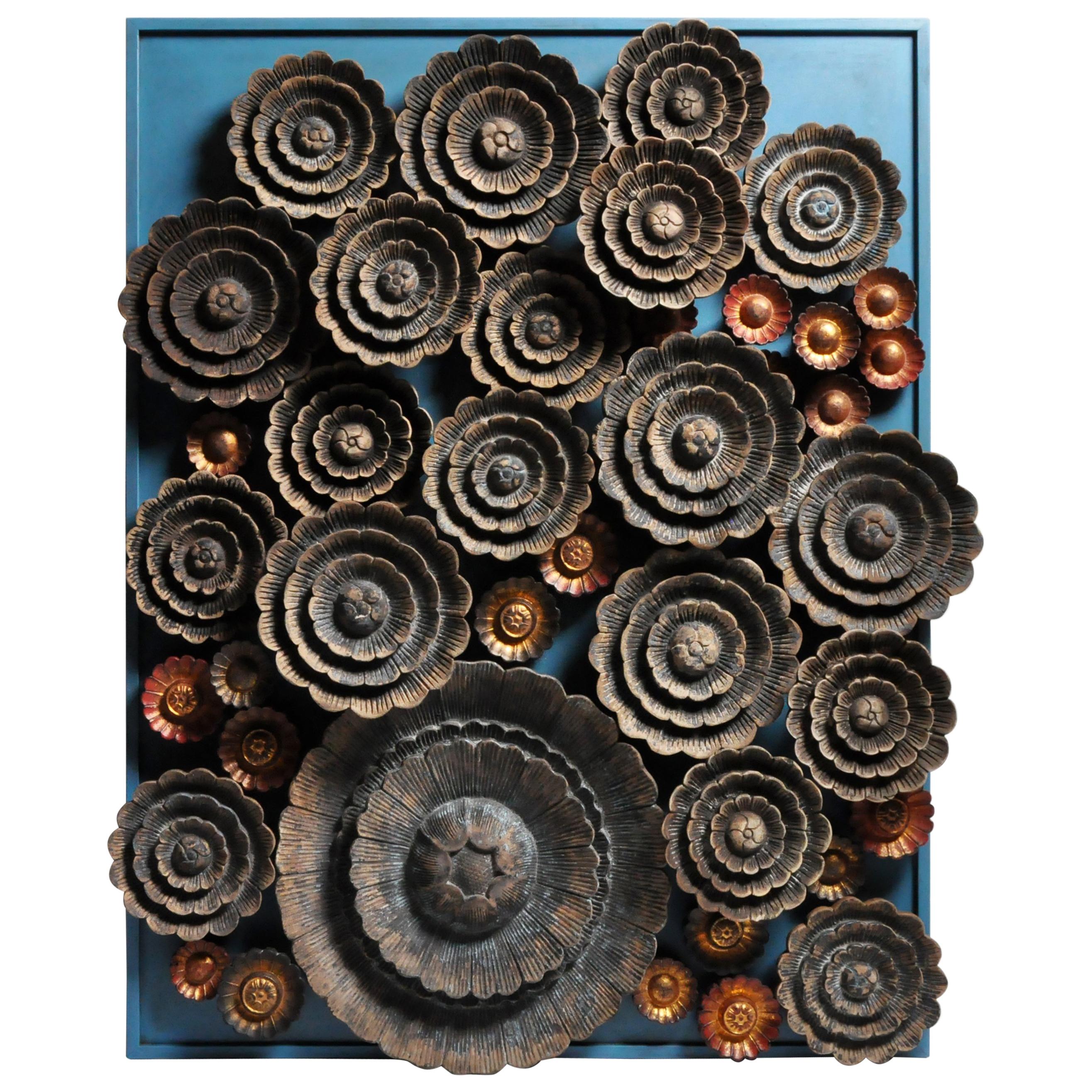 Lotus Flower Wall Sculpture at 1stDibs