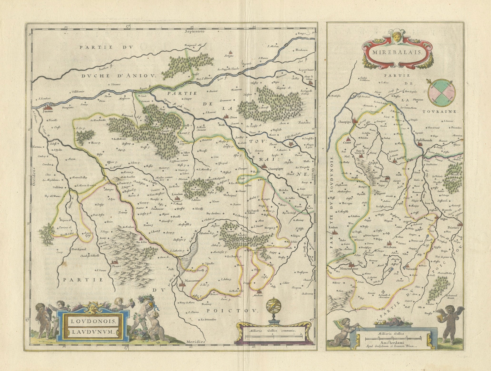 Loudun and Mirebeau: A Cartographic Masterpiece of 17th Century France ...