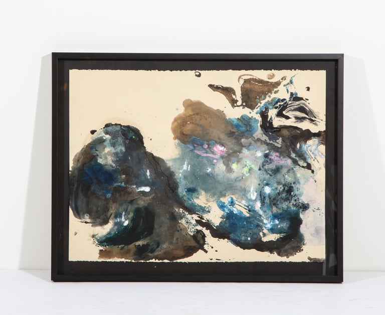 Louesa Roebuck Abstract Brush Strokes Monotype For Sale at 1stDibs