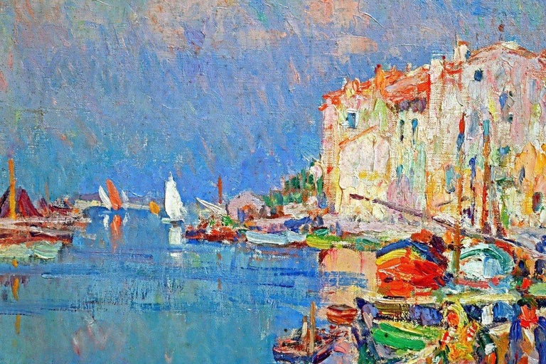 Louis Agricol Montagné - Fauvist: View of Port Martigues, France Louis Agricol Montagné (1879 ...