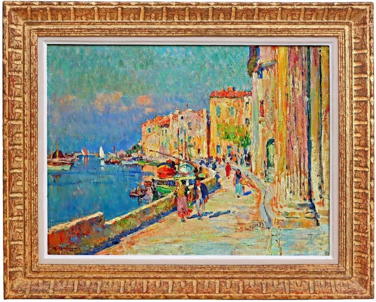 Louis Agricol Montagné - Fauvist: View of Port Martigues, France Louis Agricol Montagné (1879 ...