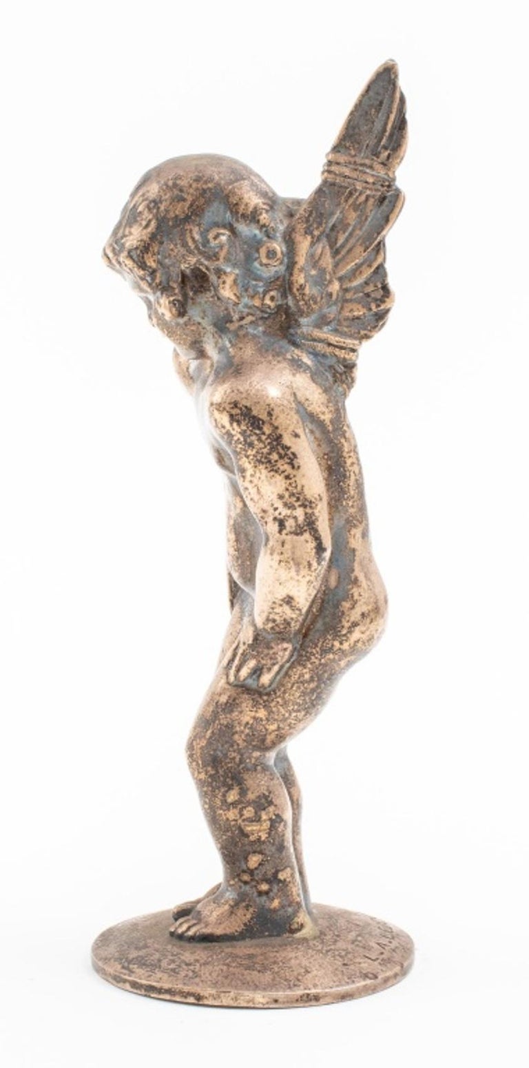 Louis Aime Lejeune Art Nouveau Metal Sculpture For Sale at 1stDibs