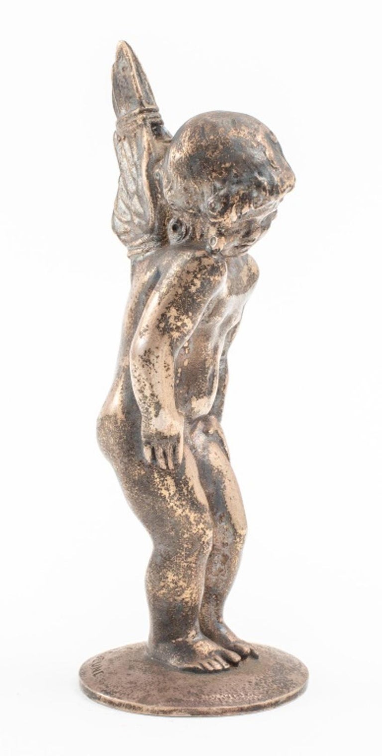Louis Aime Lejeune Art Nouveau Metal Sculpture For Sale at 1stDibs
