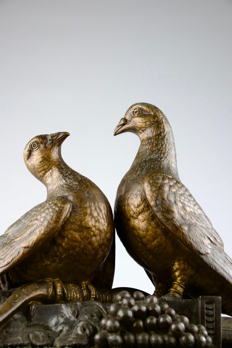 Louis Albert Carvin, Lovebirds, France Art Deco, 1920s For Sale at 1stDibs