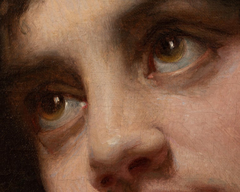 Louis Armand Huet, Portrait of a Woman, 20th Century Painting For Sale ...