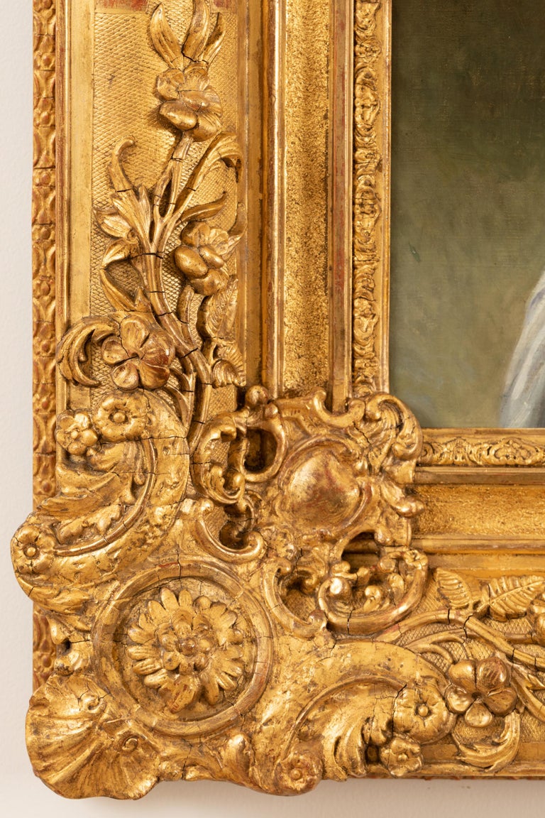 Louis Armand Huet, Portrait of a Woman, 20th Century Painting For Sale ...