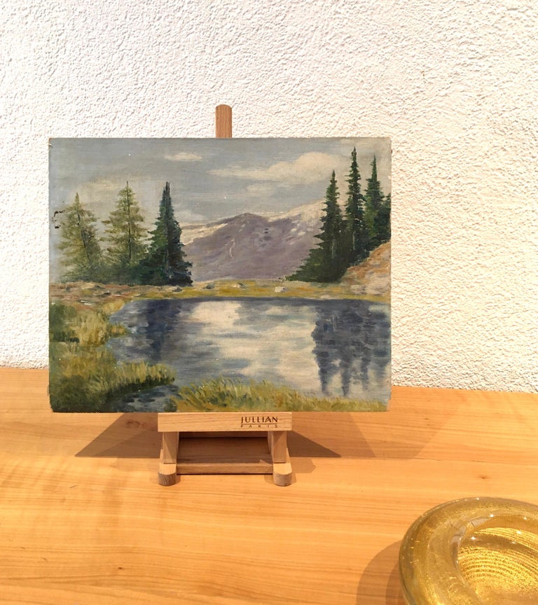 Louis Camille Gianoli - Mountain lake For Sale at 1stDibs