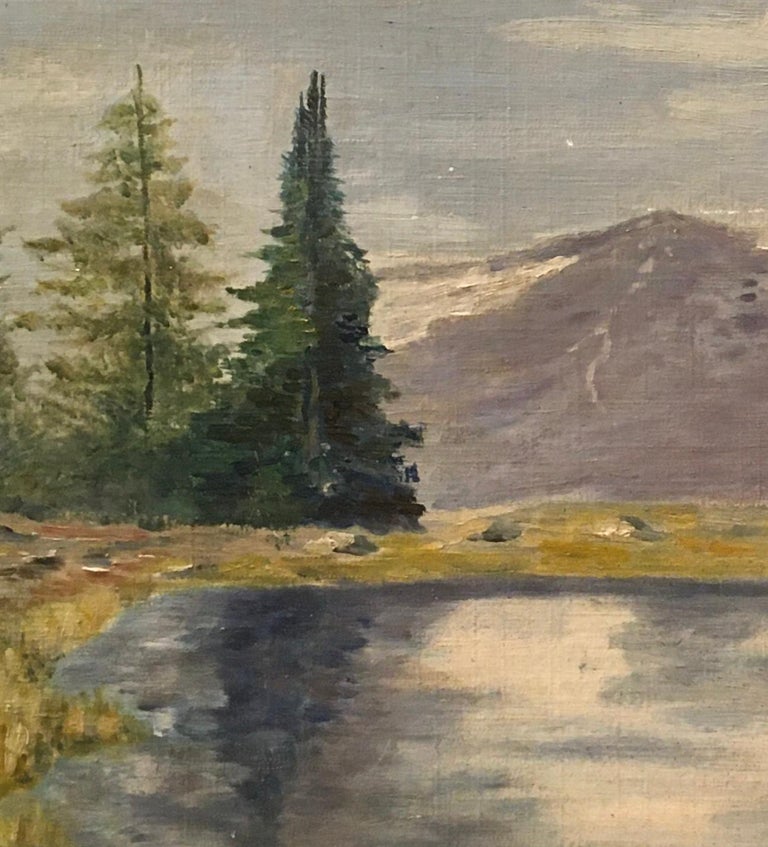 Louis Camille Gianoli - Mountain lake For Sale at 1stDibs