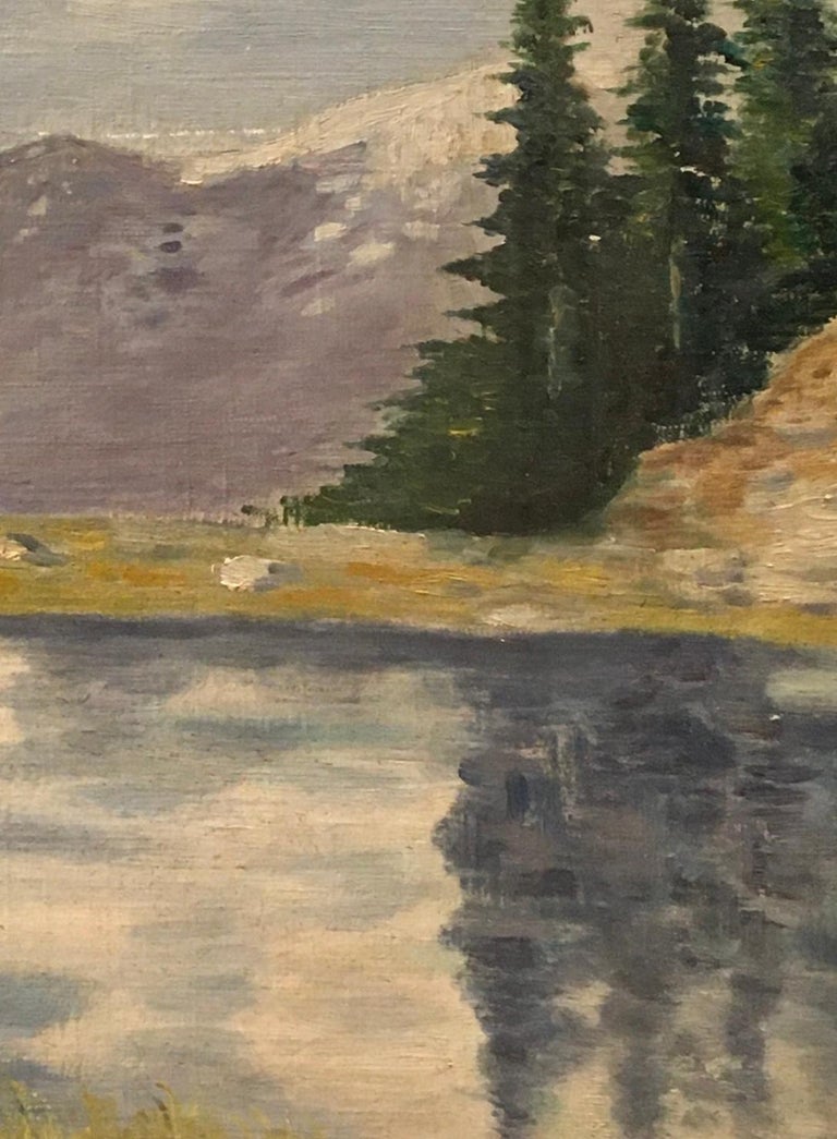 Louis Camille Gianoli - Mountain lake For Sale at 1stDibs