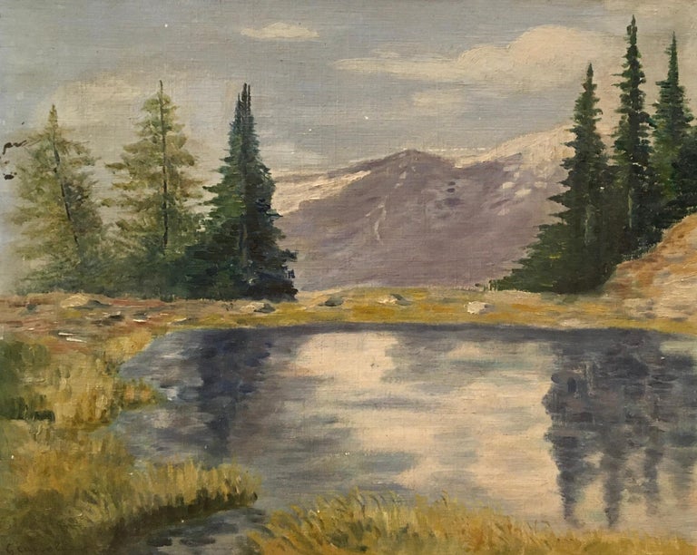 Louis Camille Gianoli - Mountain lake For Sale at 1stDibs