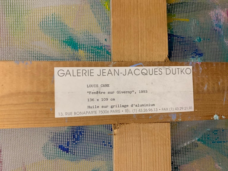 Louis Cane "Fenetre Sur Giverny", 1993 For Sale at 1stDibs