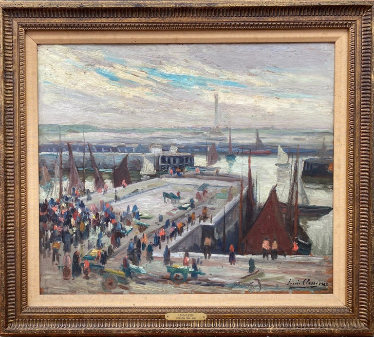 Louis Clesse - “Port of Ostend, Belgium” For Sale at 1stDibs