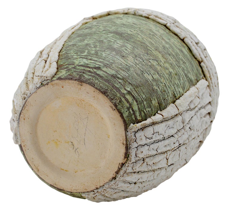 Louis Dage French Art Deco Stoneware Vase, 1930 For Sale at 1stDibs