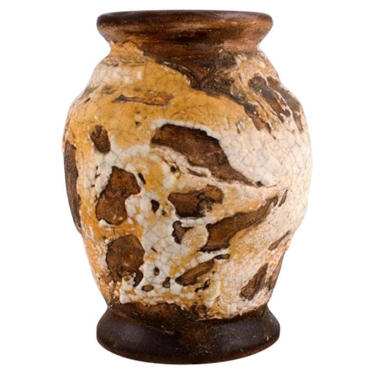 Louis Dage, French Ceramist, Unique Vase in Glazed Ceramics, 1930s For ...